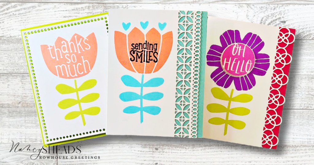 Flower Shaker Shapes | Concord & 9th - Rowhouse Greetings - Nancy Sheads