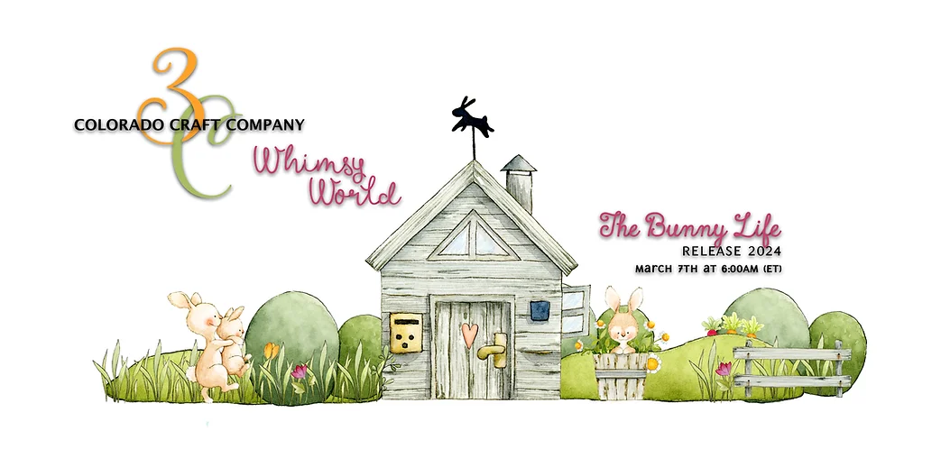 Whimsy World Bunny Life | 3C - Rowhouse Greetings - Nancy Sheads